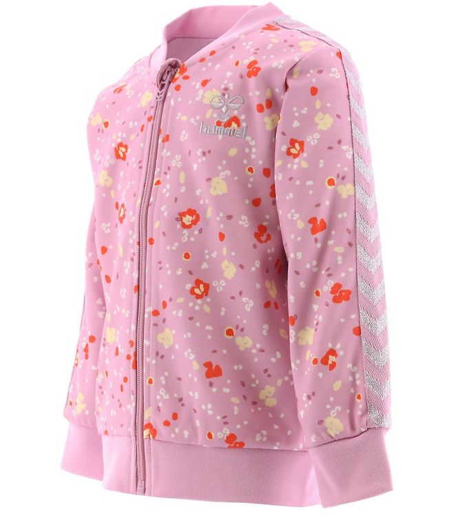 Hummel Nica zip jacket heather rose - Engler og pirater