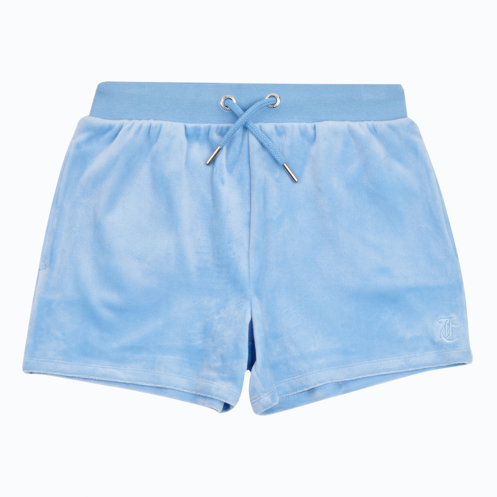 Juicy Couture velour shorts della robbia blue - Engler og pirater